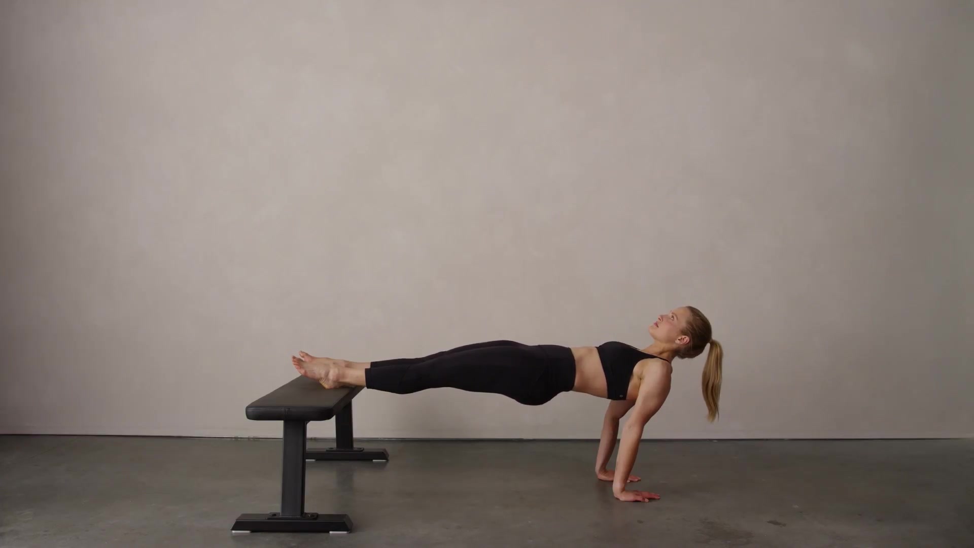 Feet Elevated Inverted Plank - Video, Instructions & Variations