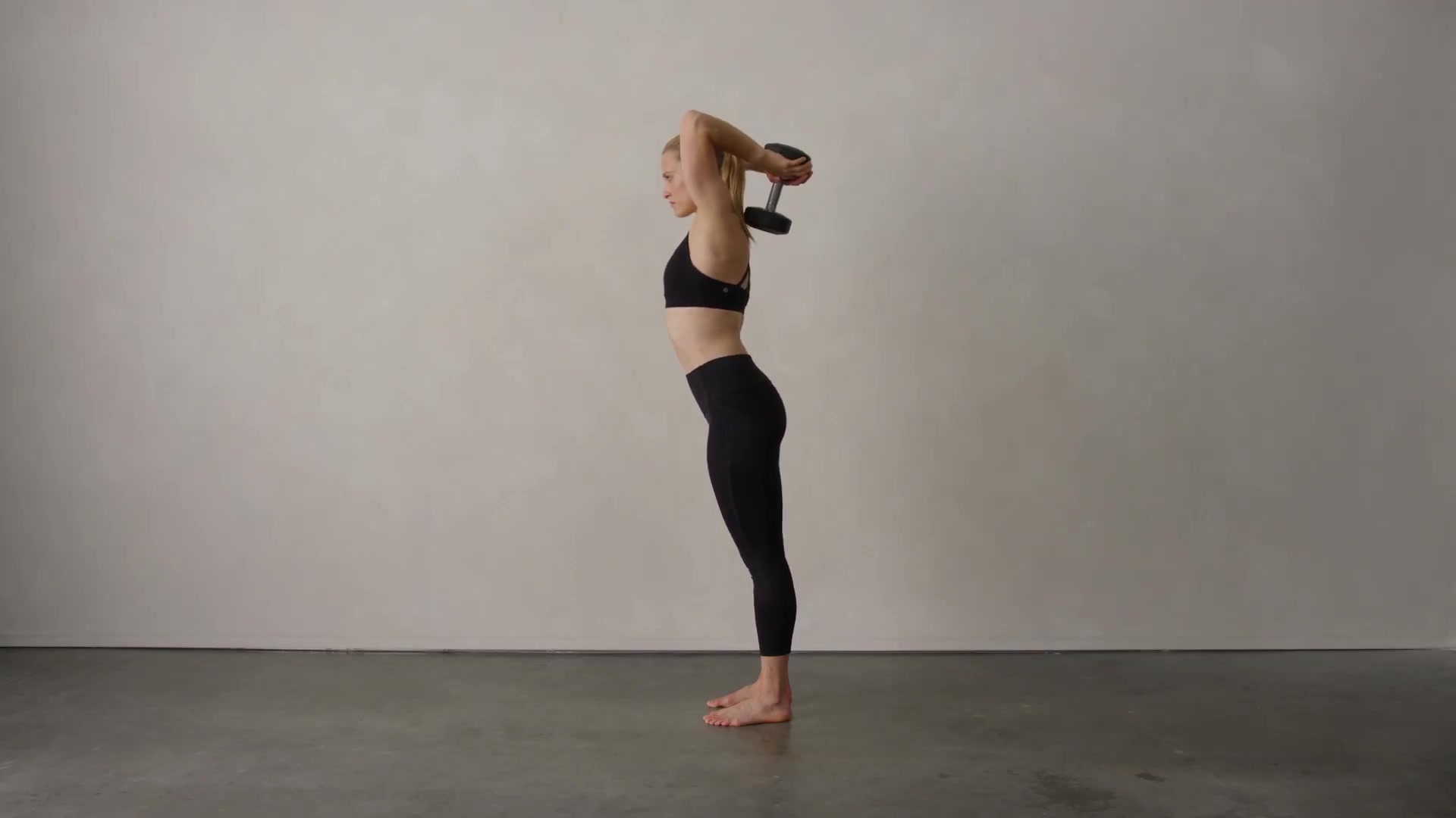 Overhead DB Tricep Extension - Video, Instructions & Variations