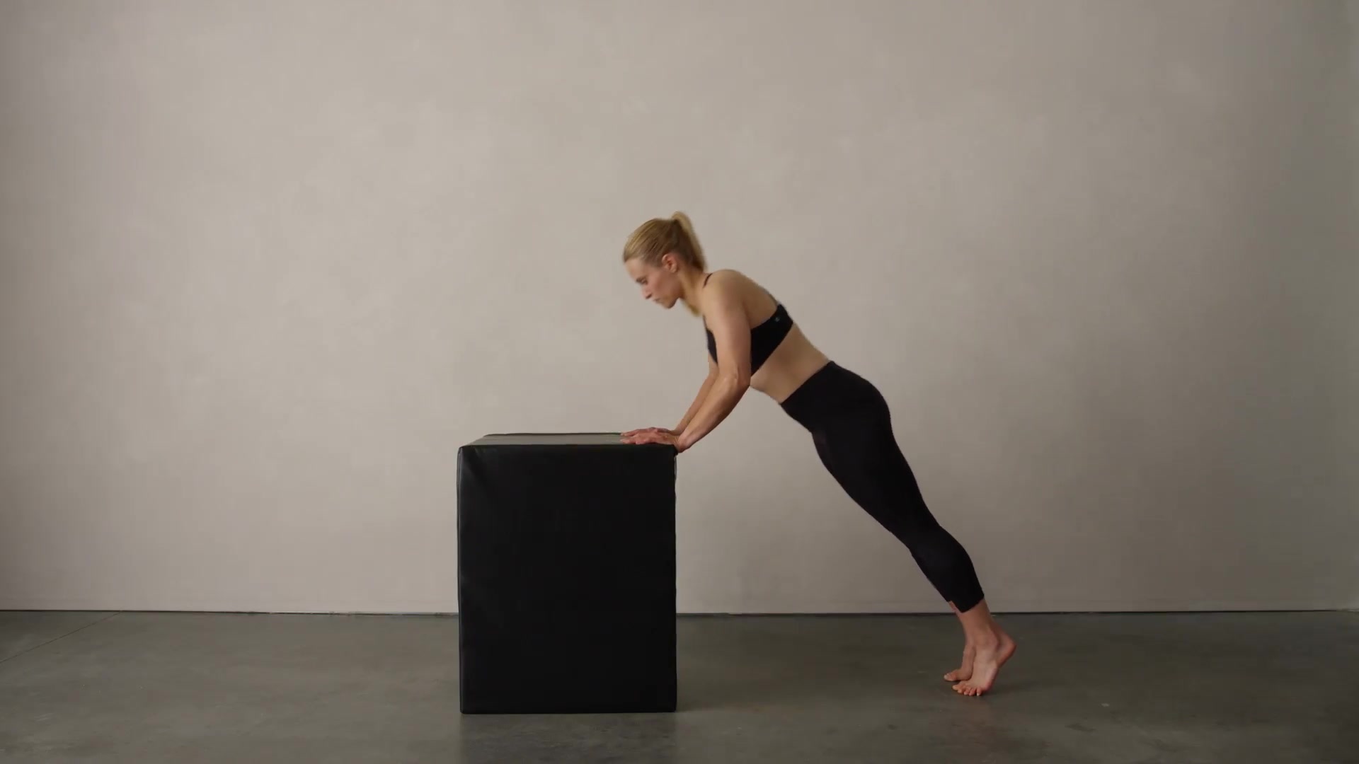 Press Up on High Box - Video, Instructions & Variations