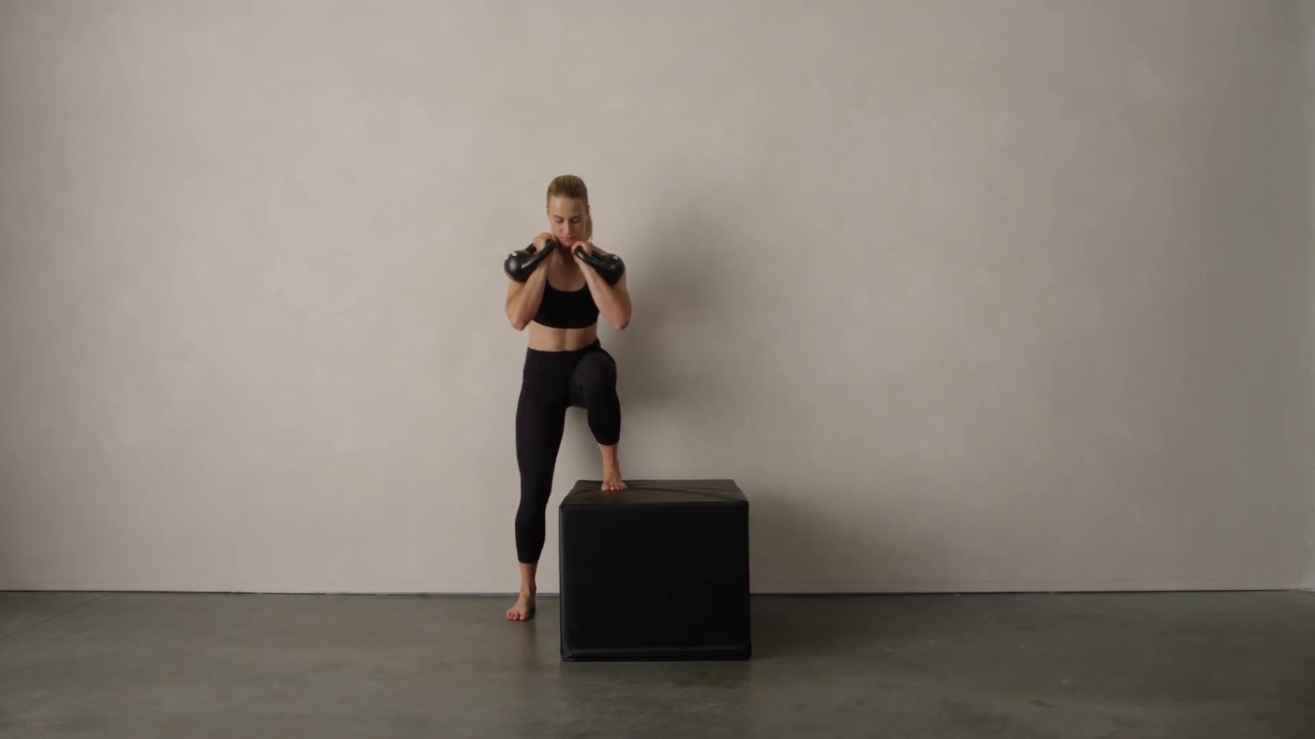 Single Leg Dual Front Rack KB Lateral Step Down - Video, Instructions ...